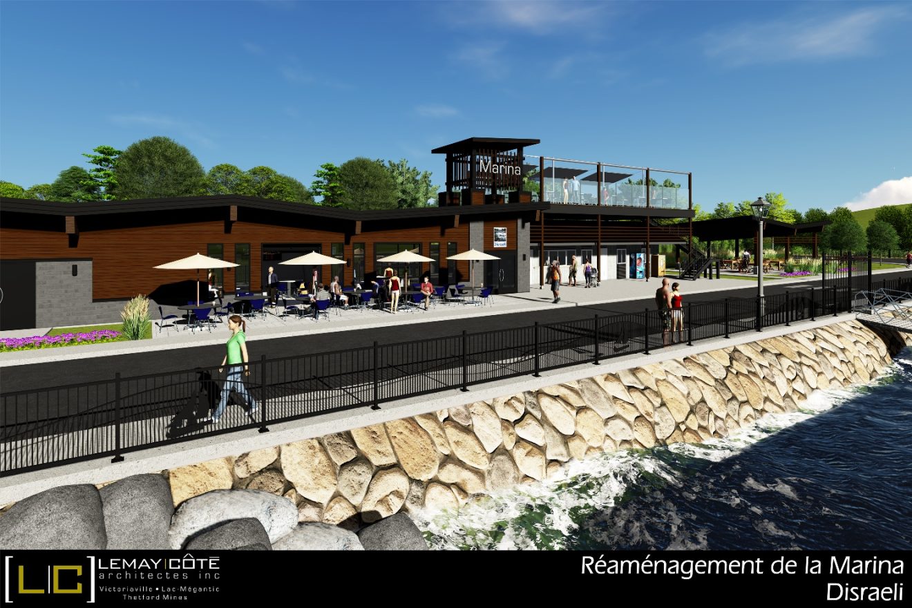 Marina de Disraeli : les travaux avancent - Courrier Frontenac