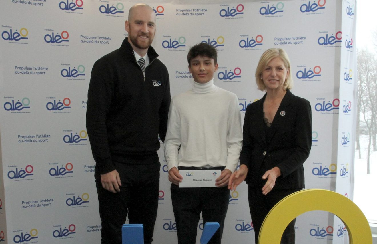 Thomas Grenier soutenu par la Fondation Aléo - Courrier Frontenac