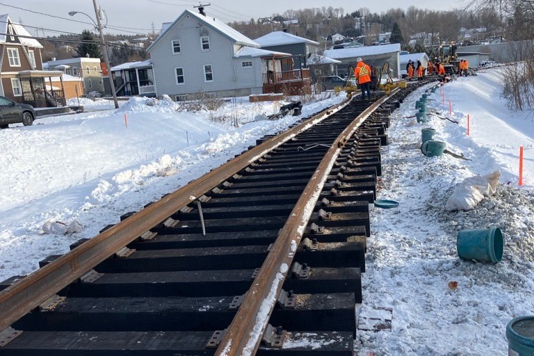 Les rails sont prêts entre Scott et Vallée-Jonction - Courrier Frontenac