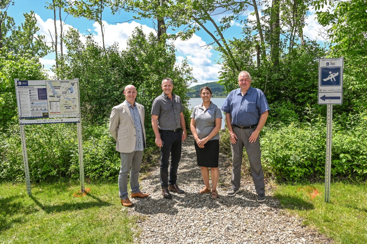 La Route Bleue d'Irlande officiellement lancée sur la rivière Bécancour ...
